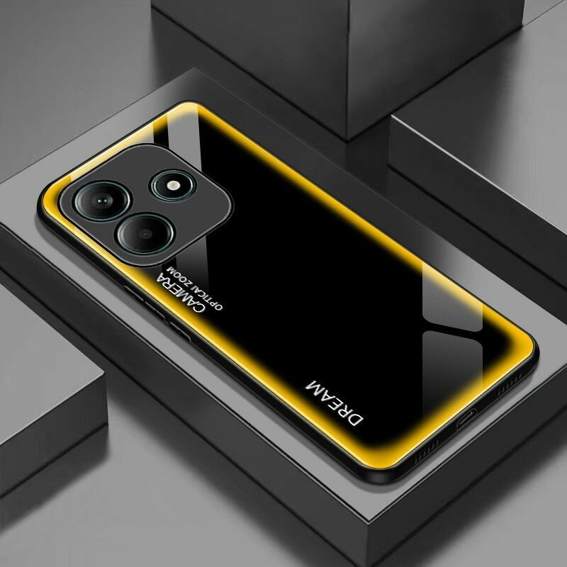 Подходит для Xiaomi Redmi Note 14 5G / Редми Ноут 14 5Г, чехол для мобильного телефона из стеклянного материала, защитный чехол,+подарок защитное стекло