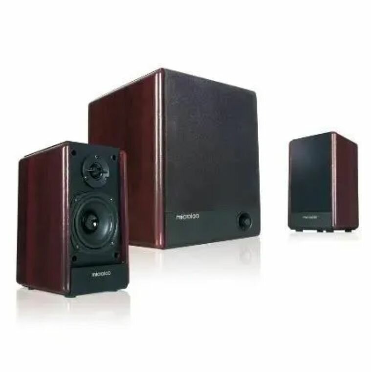 Колонки 2.1 Microlab FC330 (FC330 WOODEN) коричневый - 56 Вт, питание - сеть 220 В