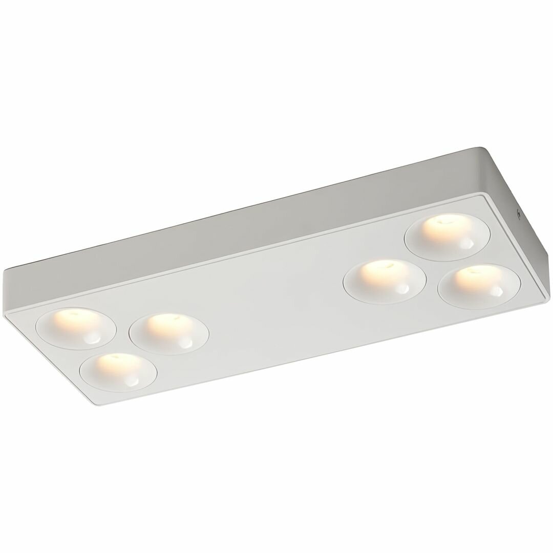 Светильник точечный накладной Wertmark Technical Bellatrix W365xL150xH35 мм LED цвет белый, арт. WTB. O01.007.30.36