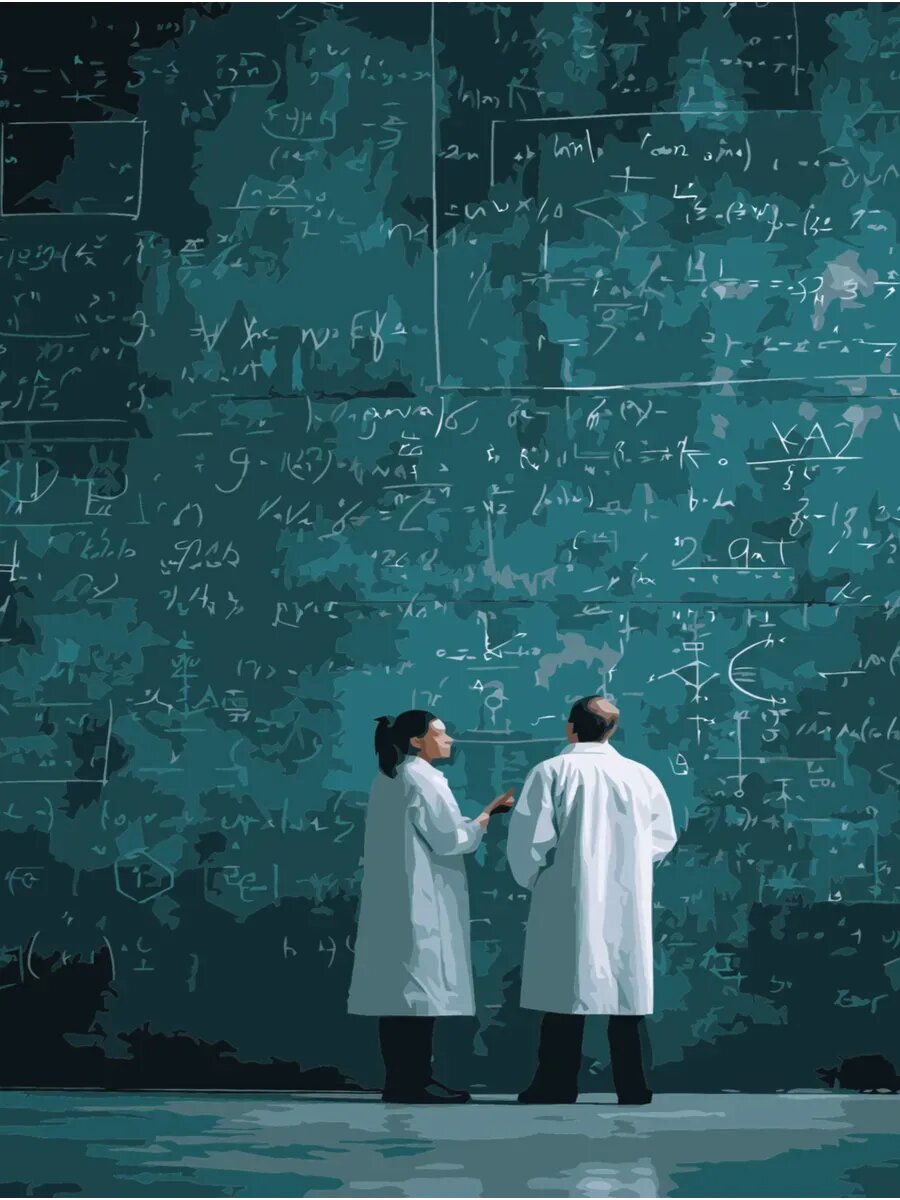 Картина по номерам 30x40 см физики