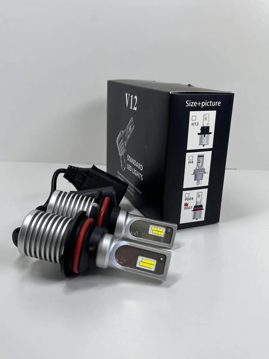 Лампы светодиодные HB5 9007, PX29, 5000К, 3600lm, 12В, 2 шт.