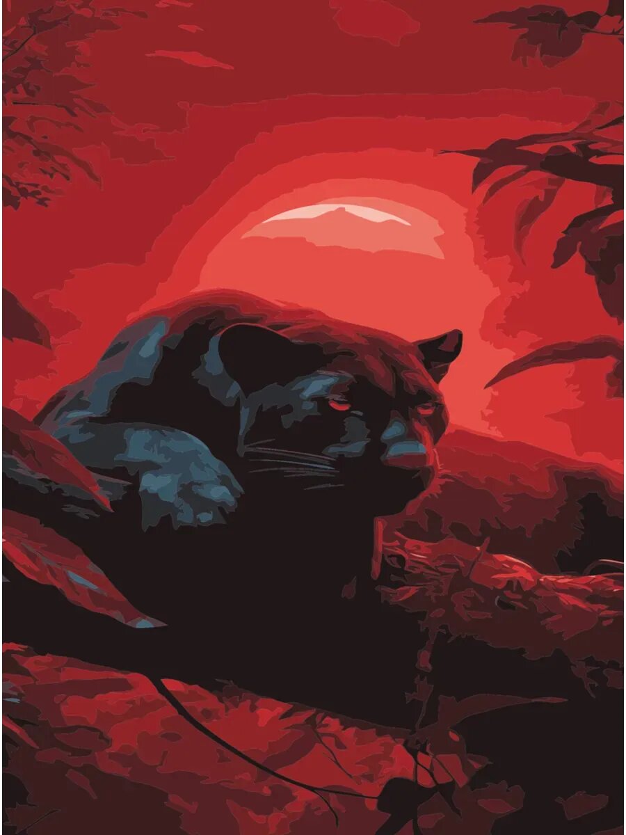 Картина по номерам пума