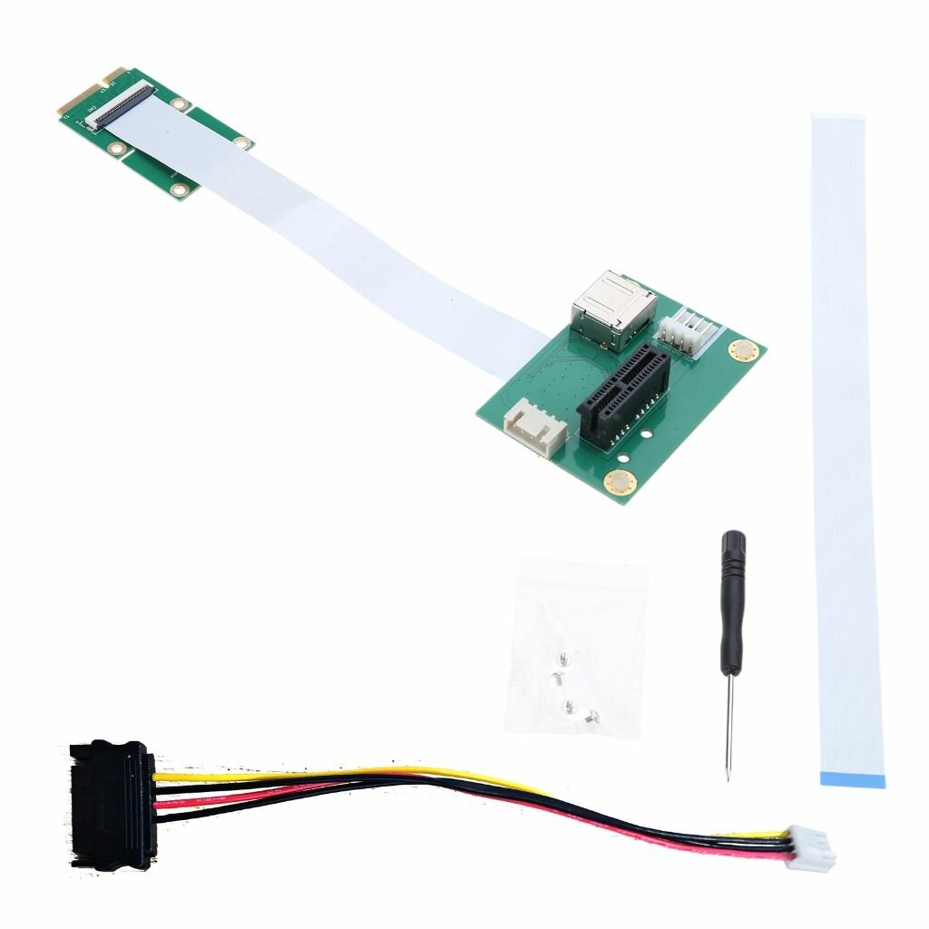 Mini PCI E-PCIE 1X удлинительный кабель-адаптер-вертикальный интерфейс