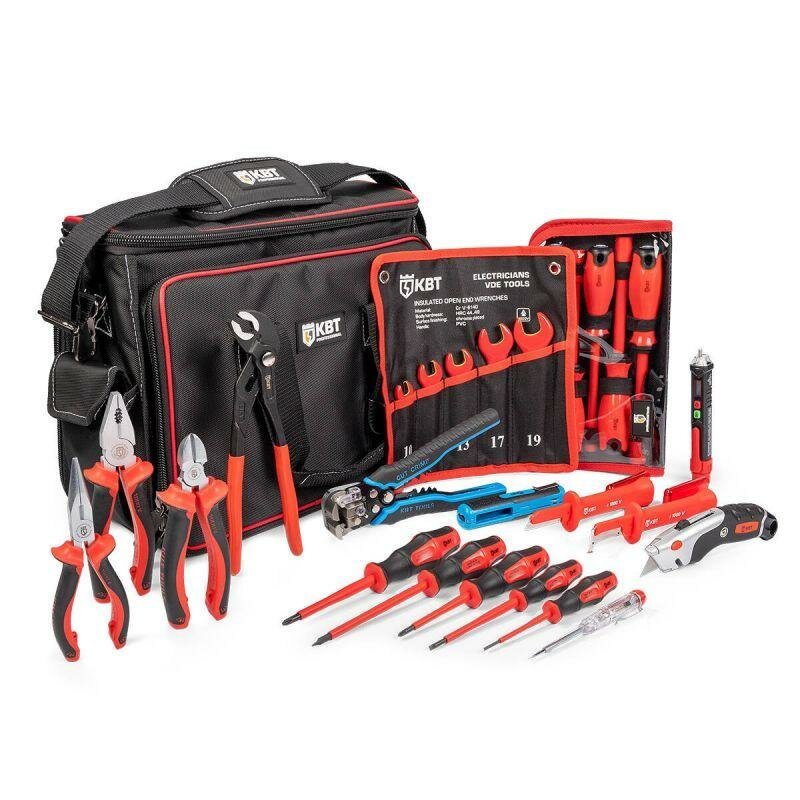 Набор инструментов электрика НИЭ-12, КВТ 89264 (1 шт.)