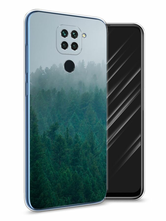 Чехол на Xiaomi Redmi 10X/Note 9 / Сяоми Редми 10Х/Редми Нот 9 с принтом "Лес в облаках"