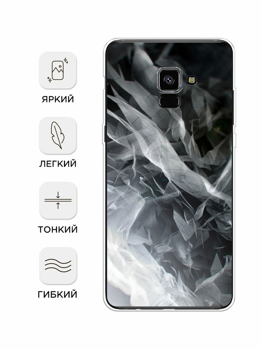 Чехол на Samsung Galaxy A8 + / Самсунг Галакси А8 Плюс 2018 с принтом "Абстракция 9" — фото 1