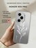 Чехол на Honor 400 Pro / Хонор 400 Про с принтом "Ветка с листочками и цветами",...