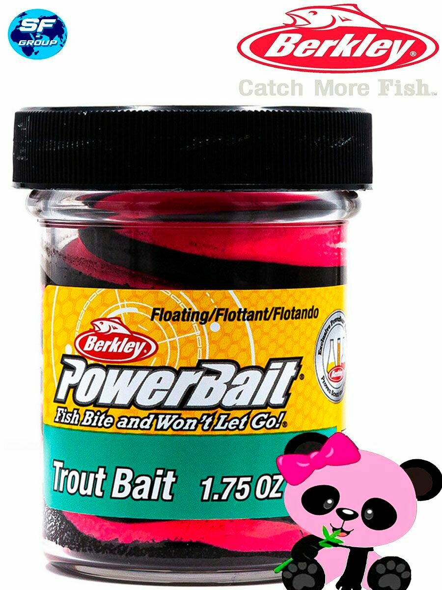 Паста Berkley PowerBait Trout Bait Pink Panda 50g