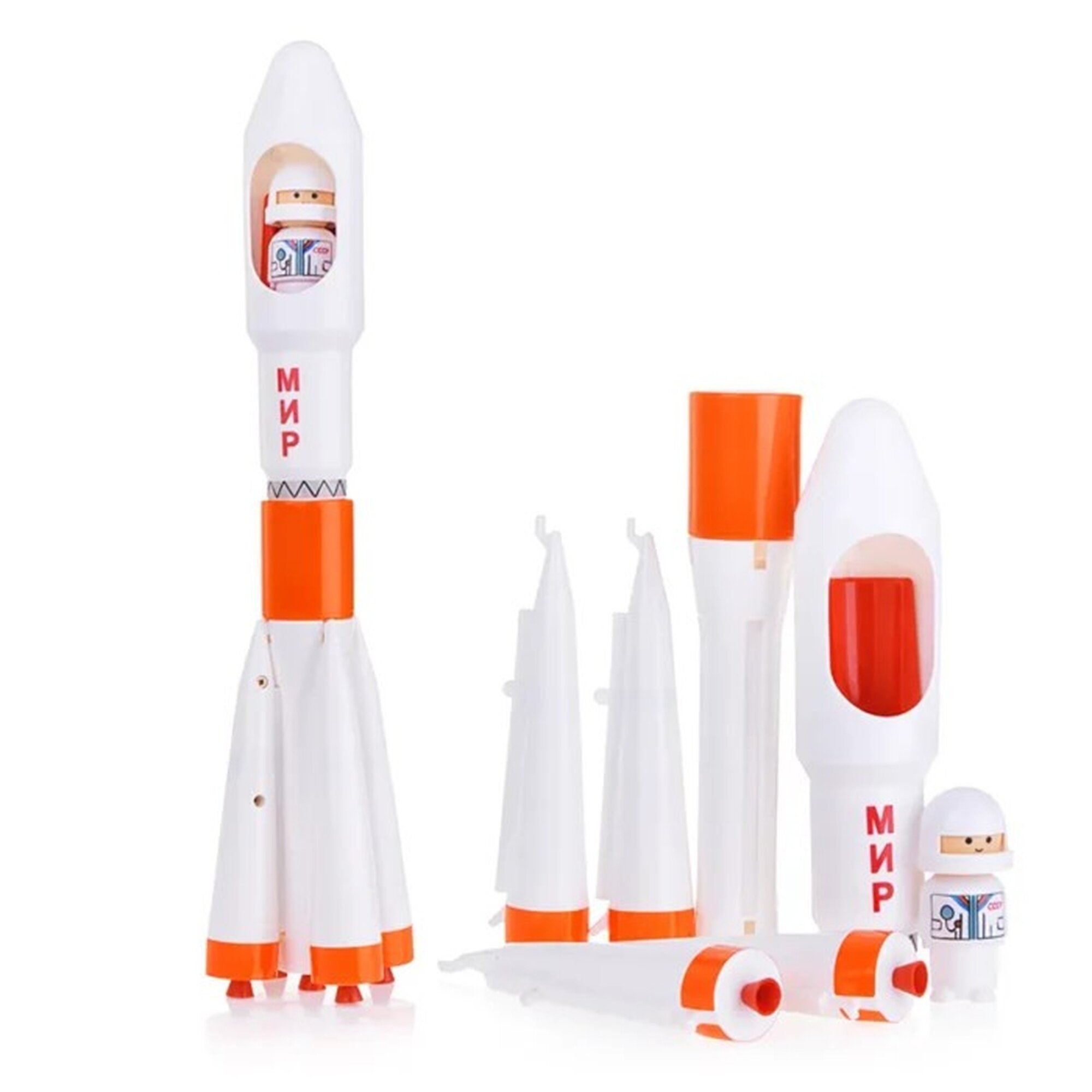 Ракета форма "Мир", с фигуркой космонавта, для детей от 3 лет