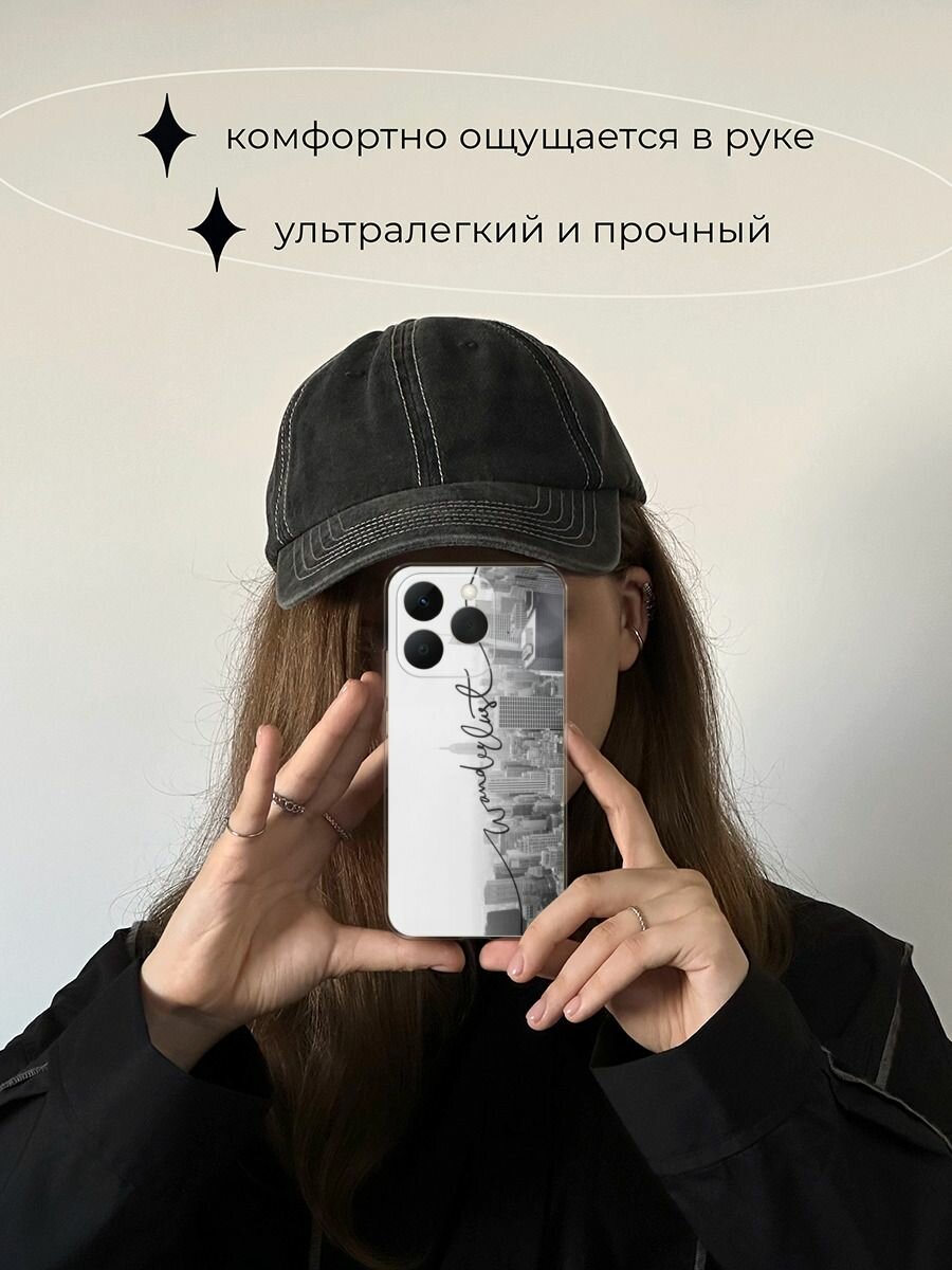 Силиконовый чехол на Realme 15T / Реалми 15Т с принтом "Черно город" — фото 1