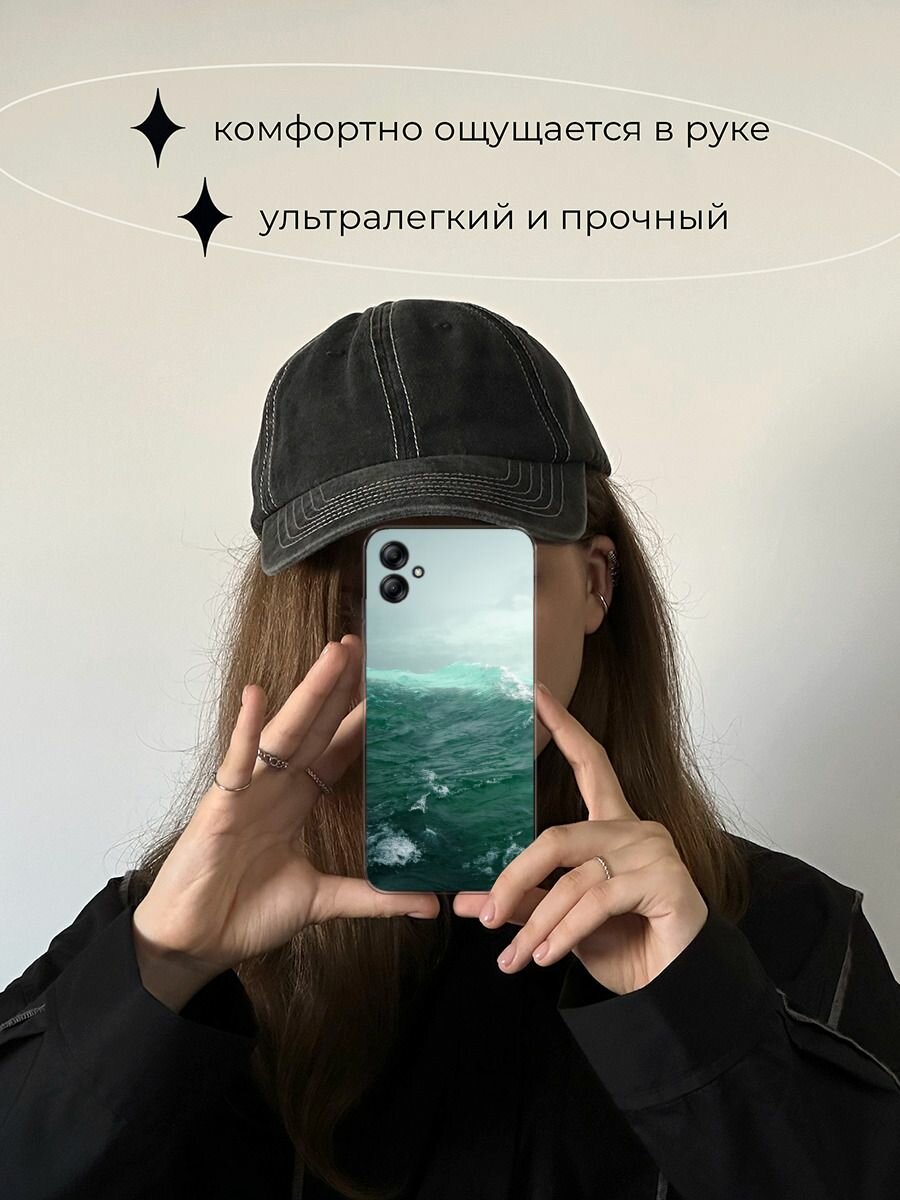 Чехол на Samsung Galaxy A04e / Самсунг A04e с принтом "Волны 12" — фото 1