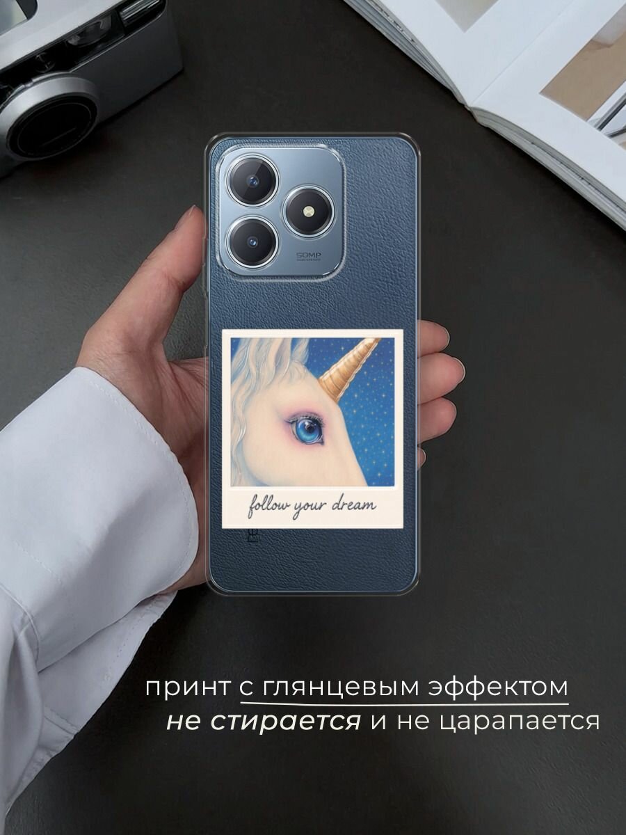 Чехол на Realme C63 / Реалми С63 с принтом "Глаз единорога" — фото 1