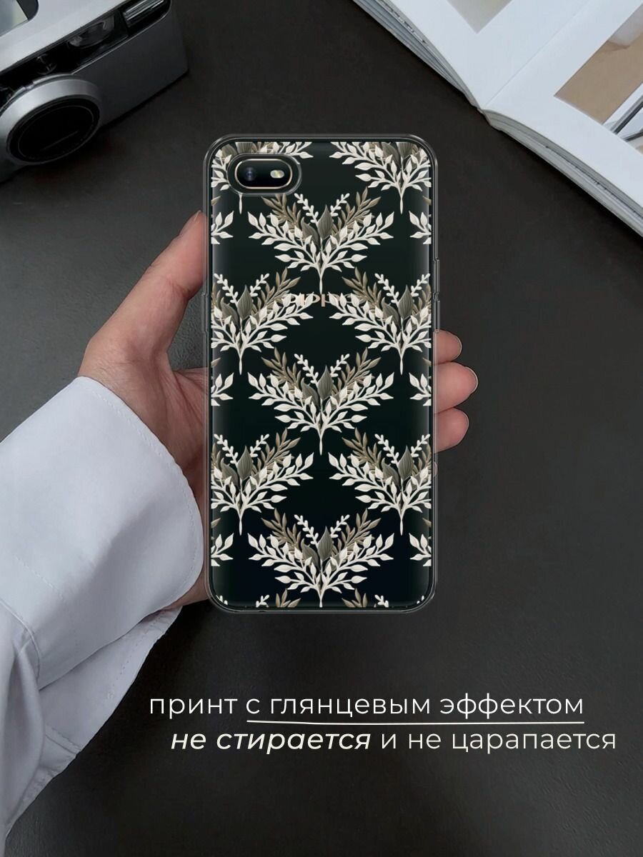Чехол на Oppo A1k / Оппо А1к с принтом "Хрупкая листва" — фото 1