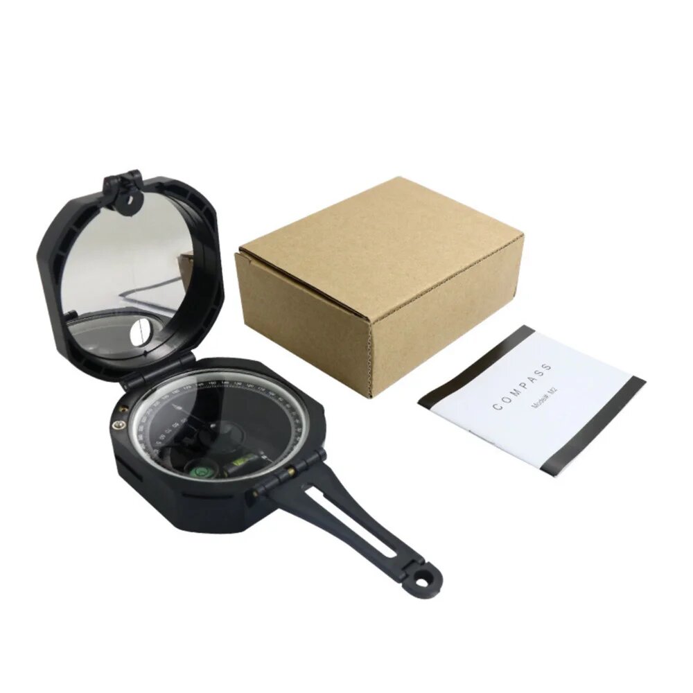 Многофункциональный компас, высокоточный сильный магнитный геологический компас, светящийся водонепроницаемый ABS, северная игла, Черный