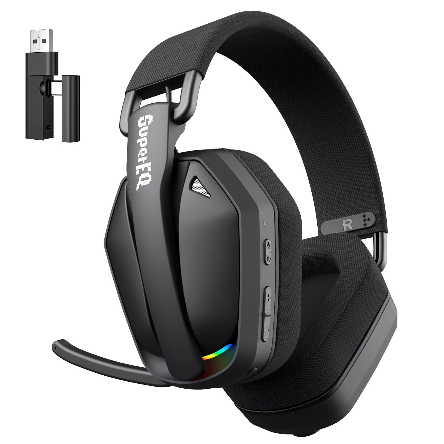 Беспроводные игровые наушники EKSA SuperEQ G19BT черные, Черный