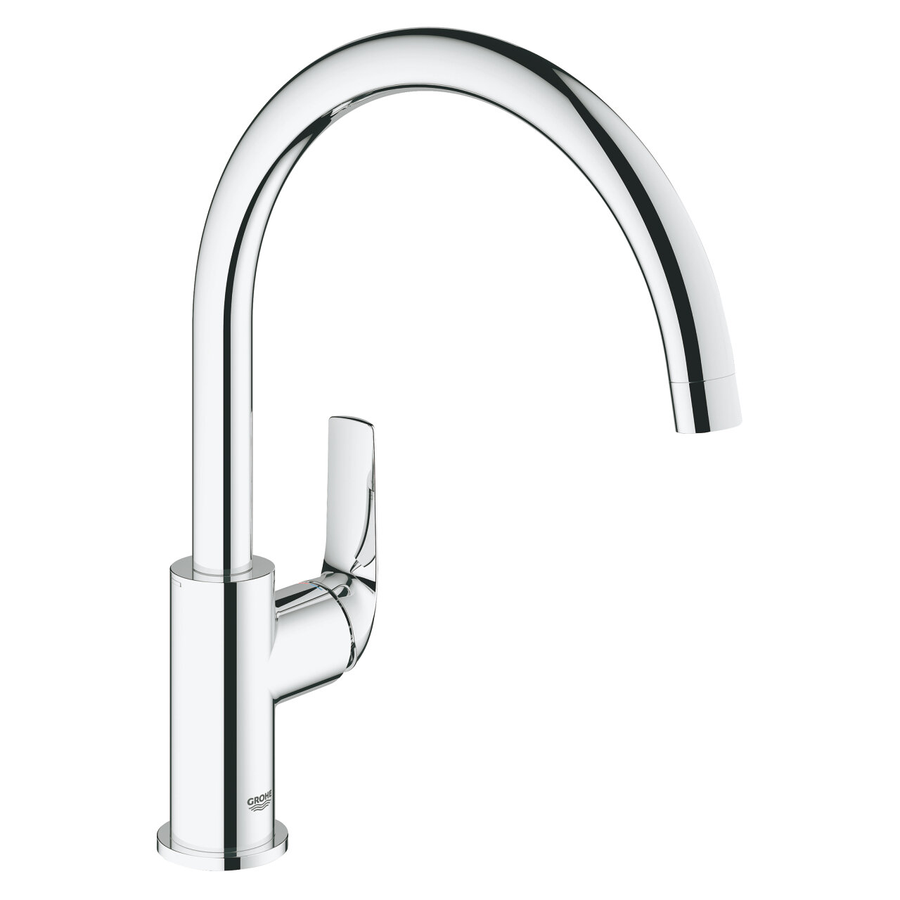 Смеситель для кухни однорычаный Grohe BauCurve 31231000 хром