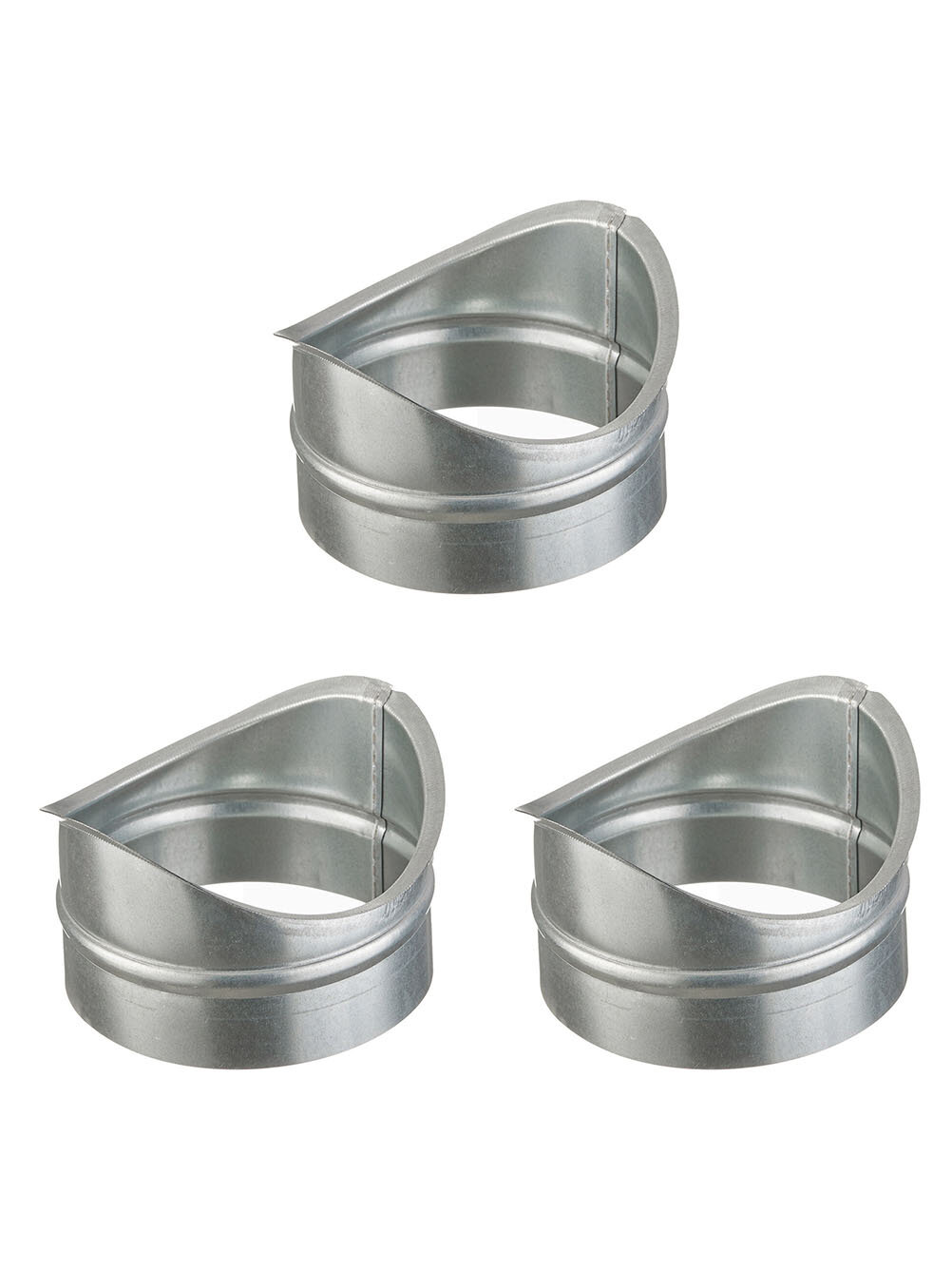 Врезка для круглых воздуховодов d160х125 мм оцинкованная (3 шт.)