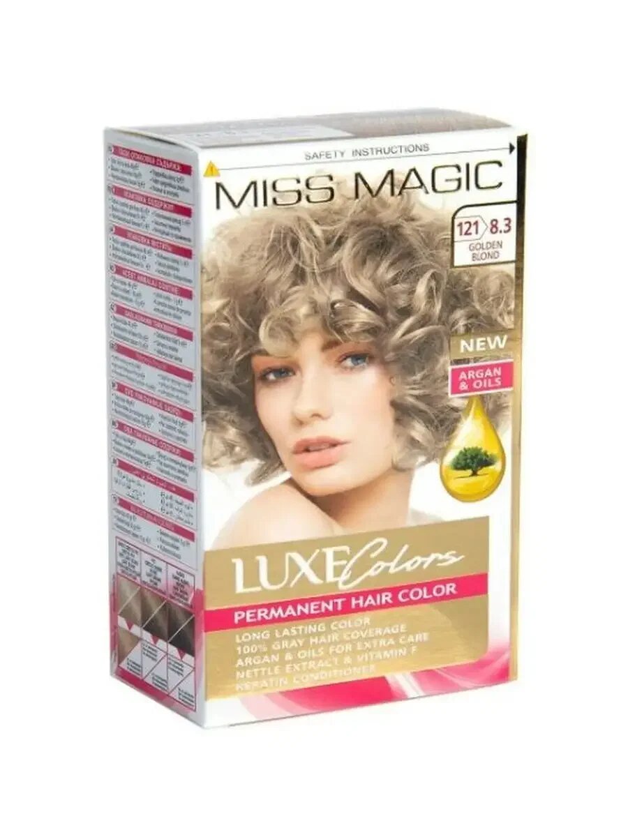 Miss Magic Стойкая краска для волос "LUXE COLORS" 121/8.3 - золотисто-русый