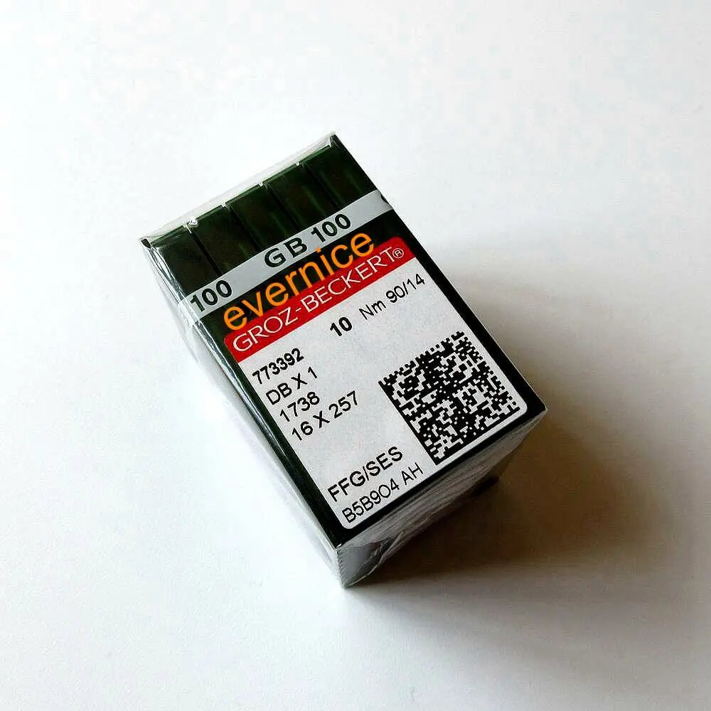 Иглы для швейной машины Groz Beckert DBX1 100 шт. Size 90 or 14