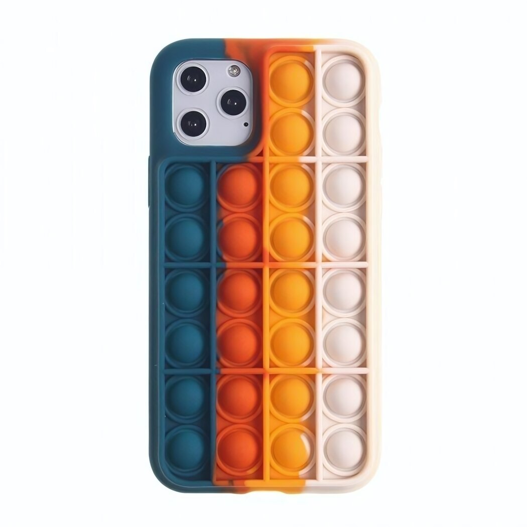 Чехол-антистресс Pop it для iPhone 11 Pro, силиконовый, стильный, 4 цвета