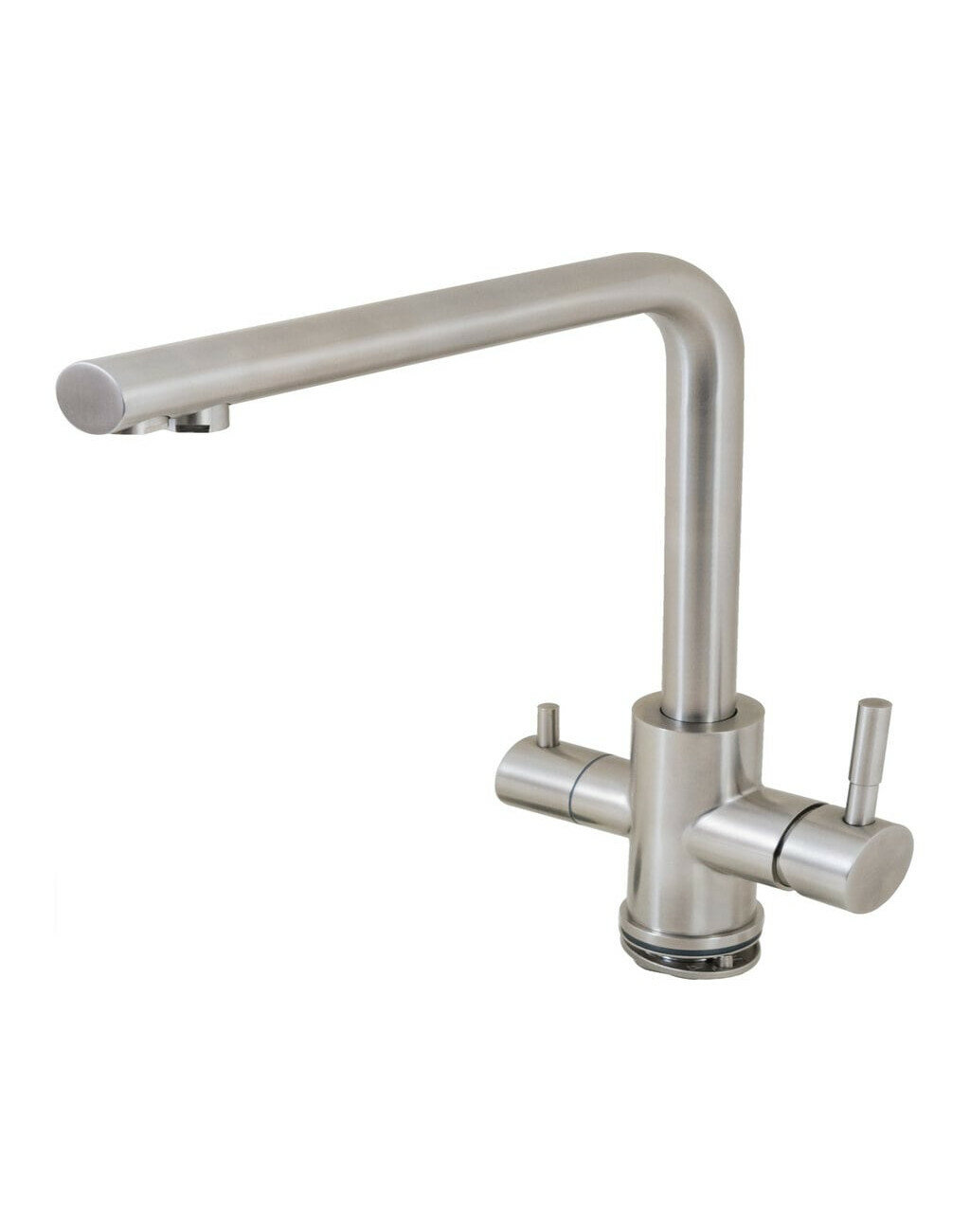 Смеситель для кухни PAINI Norda, канал для фильтра, латунь, никель