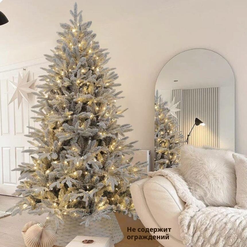 Ёлка искусственная 210см. Рождественские украшения, большая рождественская елка