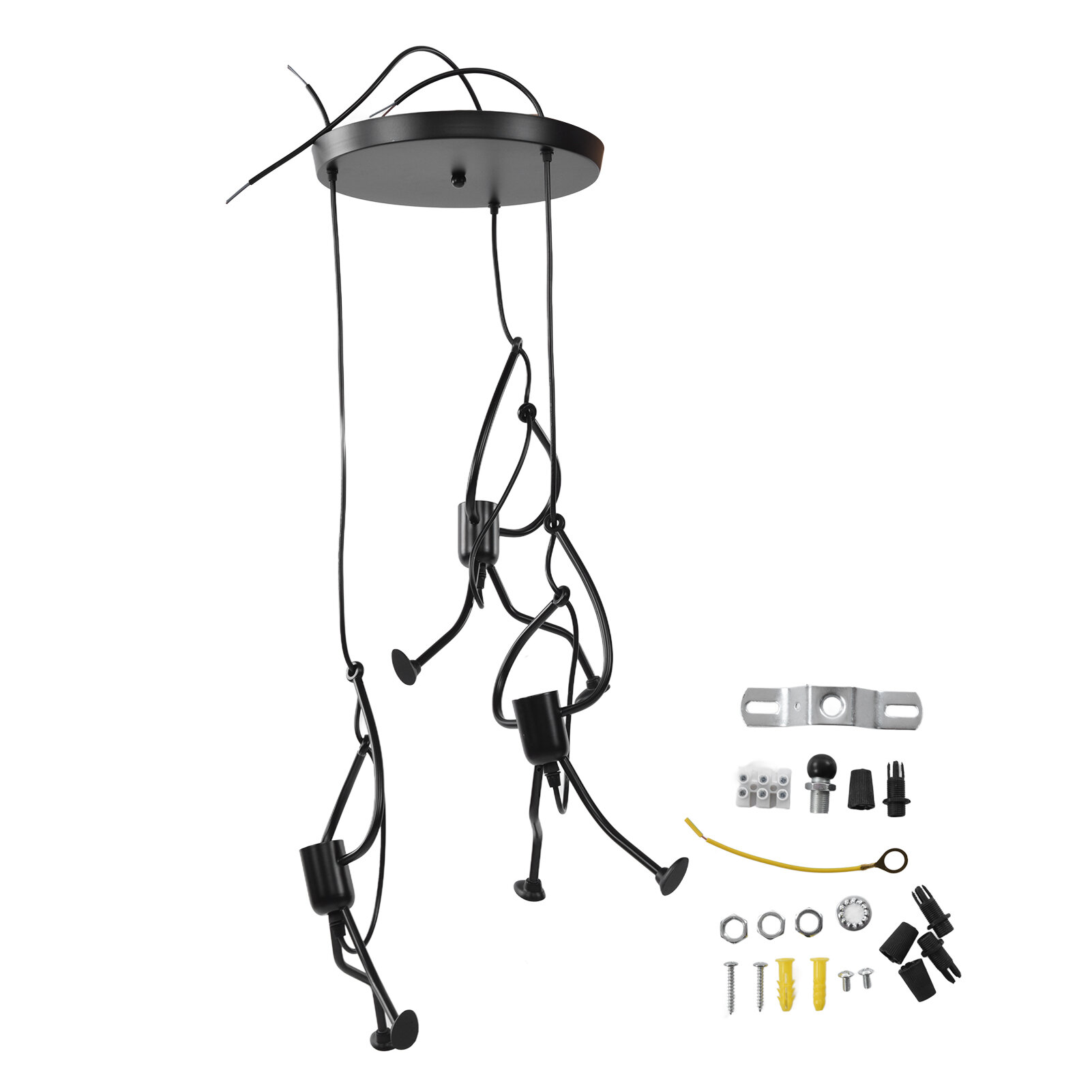 Современные люстры E27, кованая люстра в стиле ретро для ресторана, кафе, магазина одежды, детской комнаты