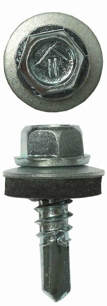 ЗУБР СКМ, 19 х 5.5 мм, цинк, 2500 шт (9,78 кг.), кровельный саморез, Профессионал (4-300310-55-019)