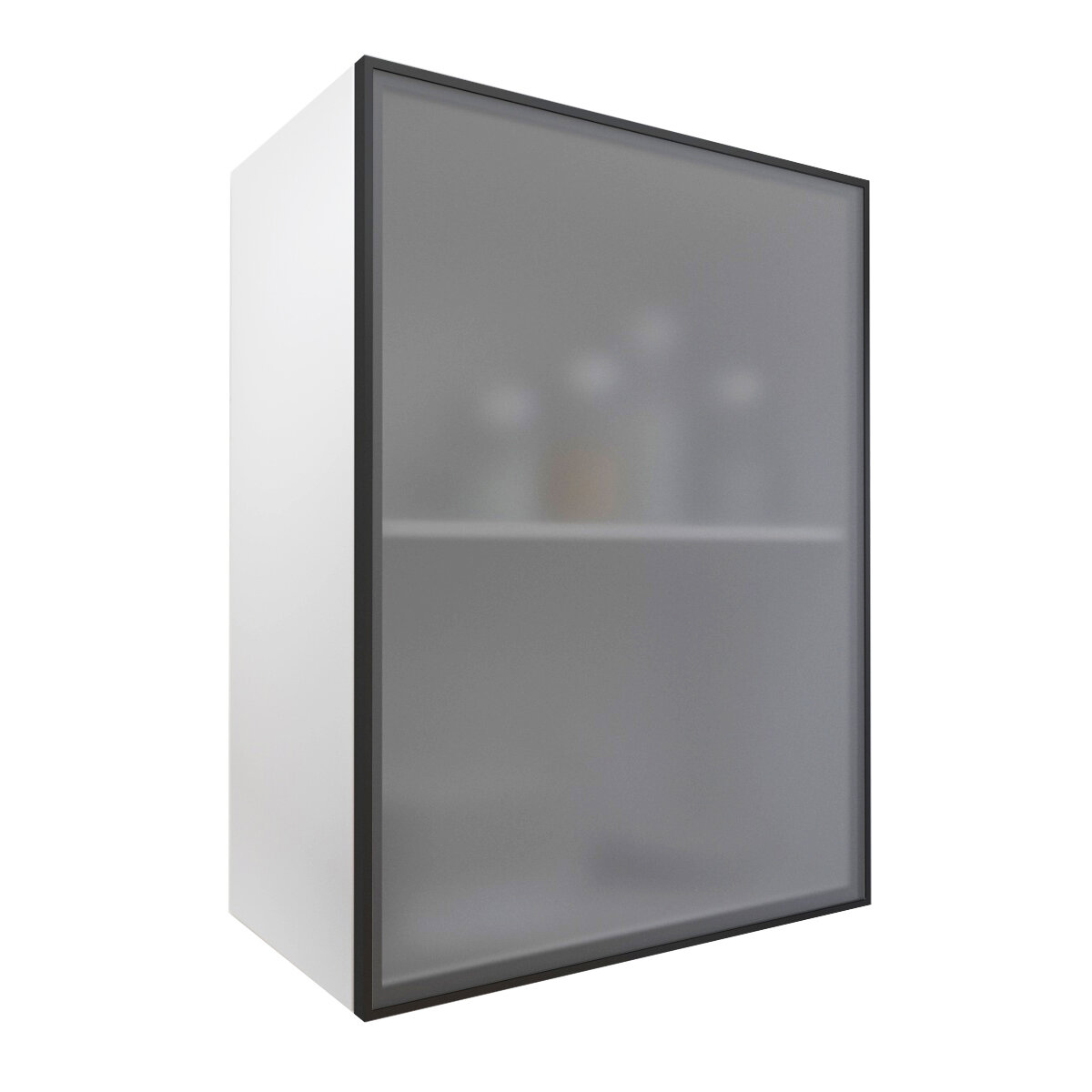 Фасад из алюминиевого профиля со стеклом Aluminum Glass 49,6х71,6х2 см, черный анод/графит сатинат