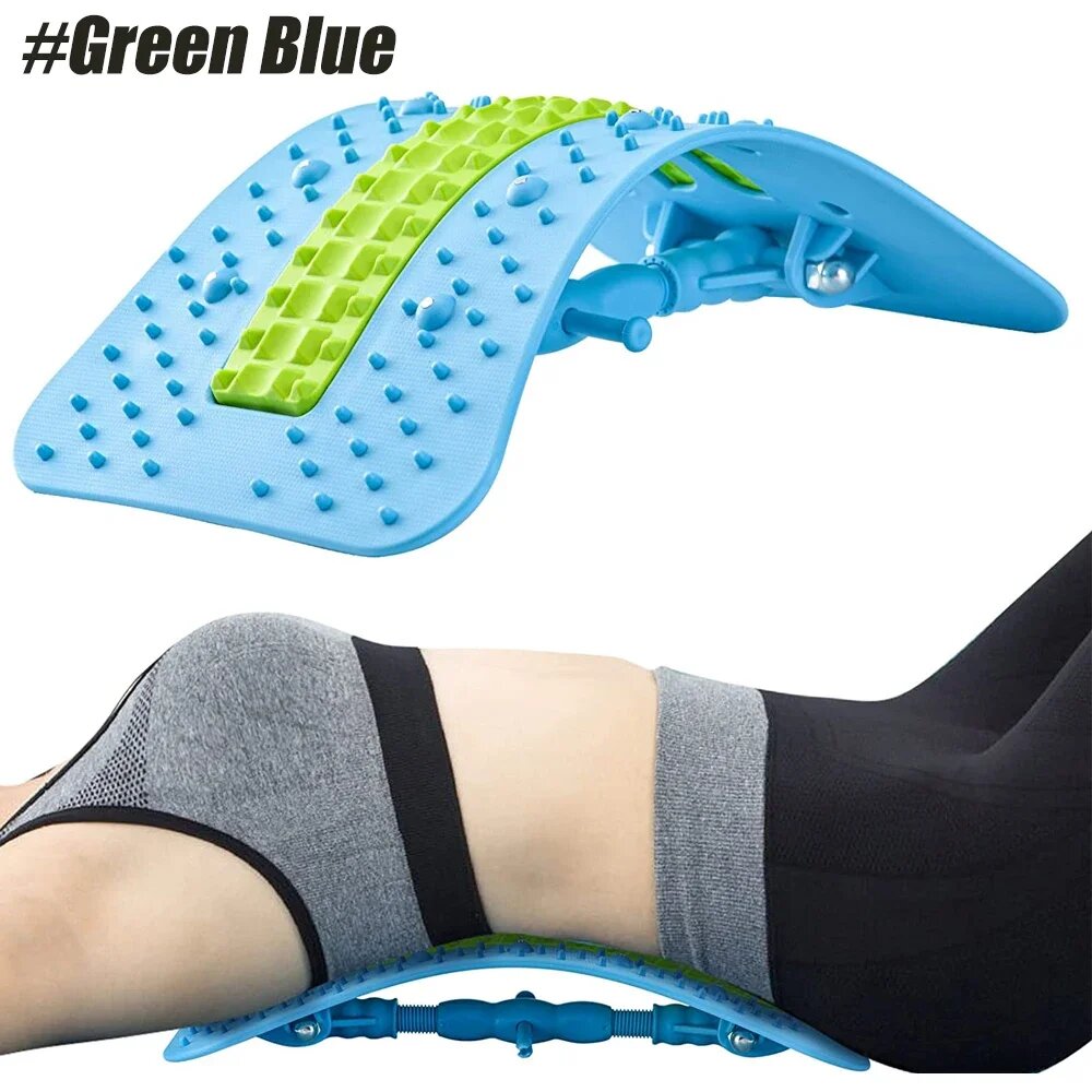 1 шт, носилки для спины, регулируемые инструменты для массажа спины, корректор для поддержки поясничного отдела позвоночника, облегчение боли при грыжах диска, ишиасе