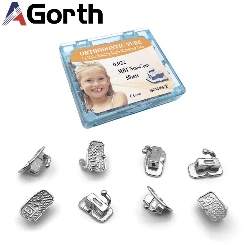 Ортодонтические buccal tubes Agorth 1-2 моляр Roth/MBT 022/018 0.022 MBT 2nd