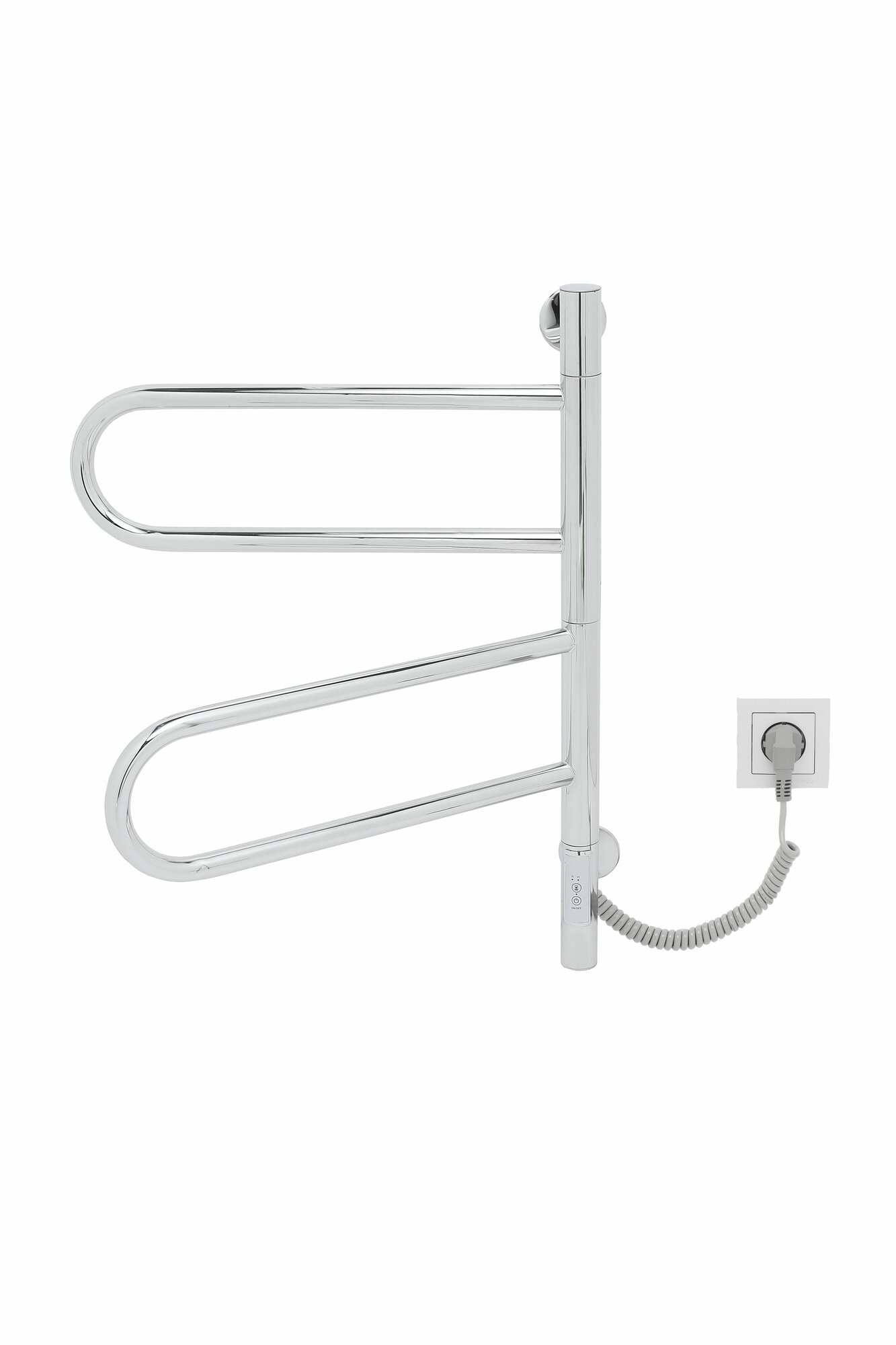 Полотенцесушитель электрический Vincea VTD-1R1CE 44x60, хром, таймер