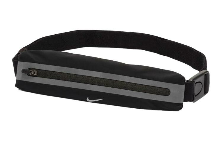 Сумка Nike 1L черная с серебристой полосой