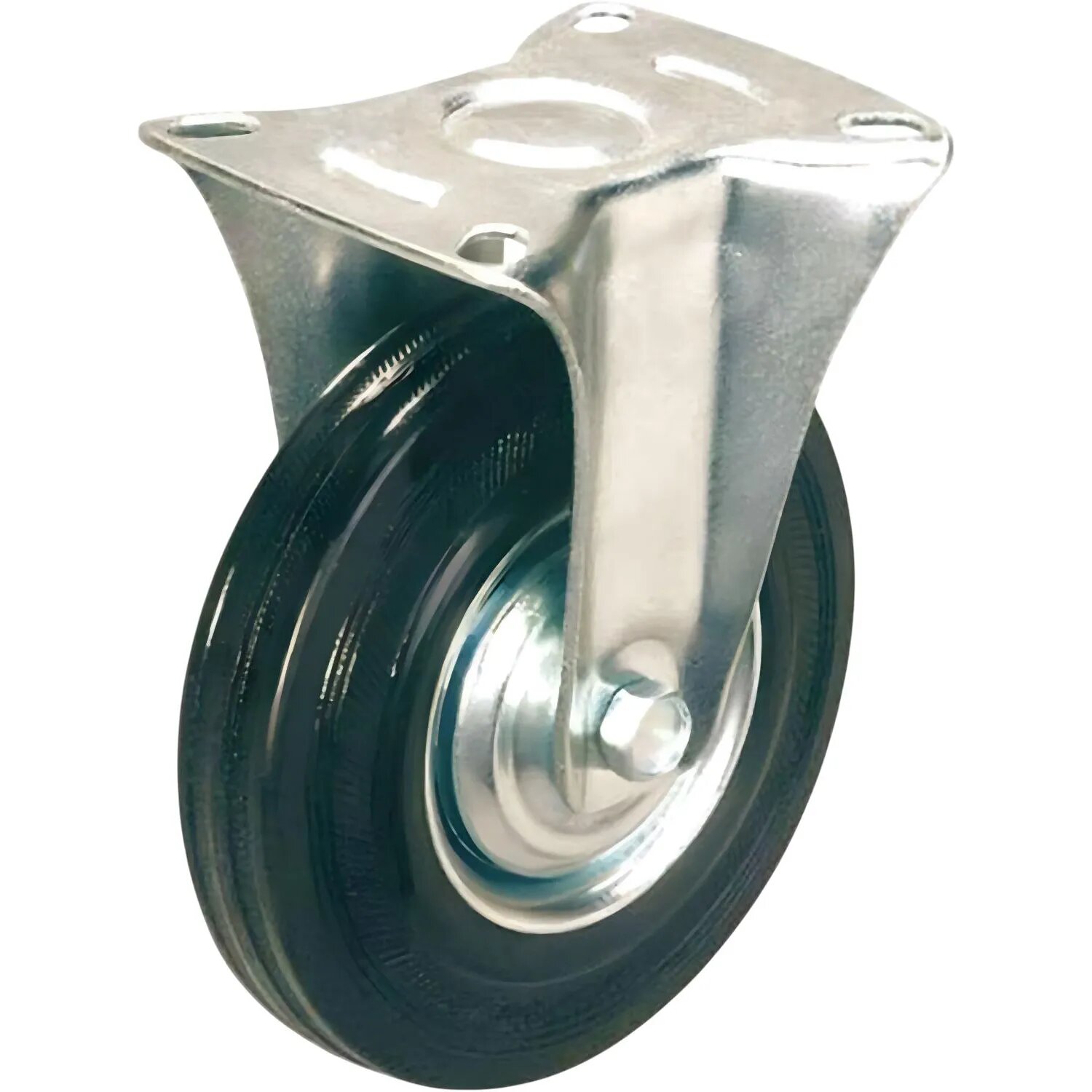 Колесо для тележки FC 160, непов, литая резина, без торм, 160мм