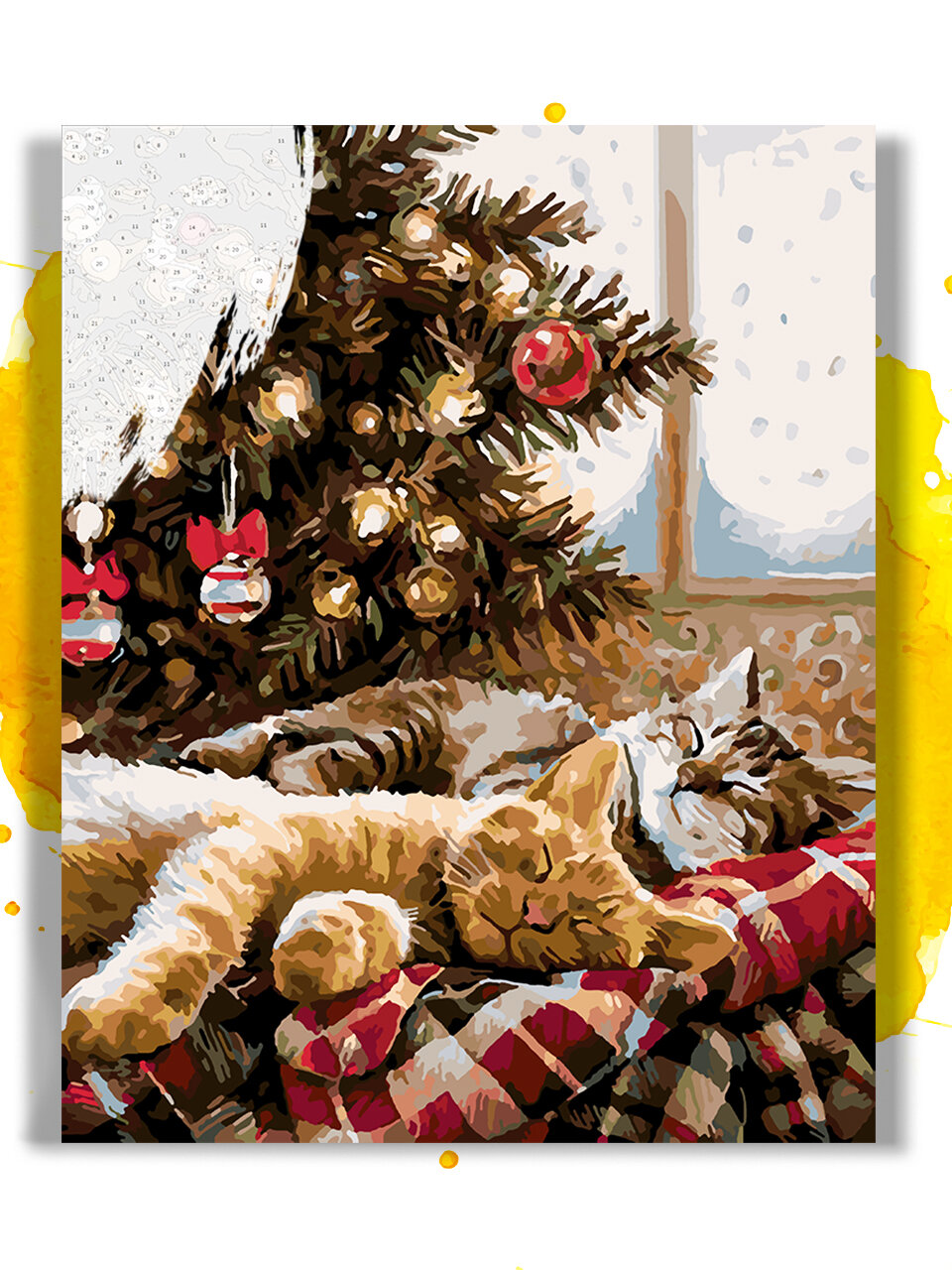 Картина по номерам на холсте Новогодний сон, 30 х 40 см