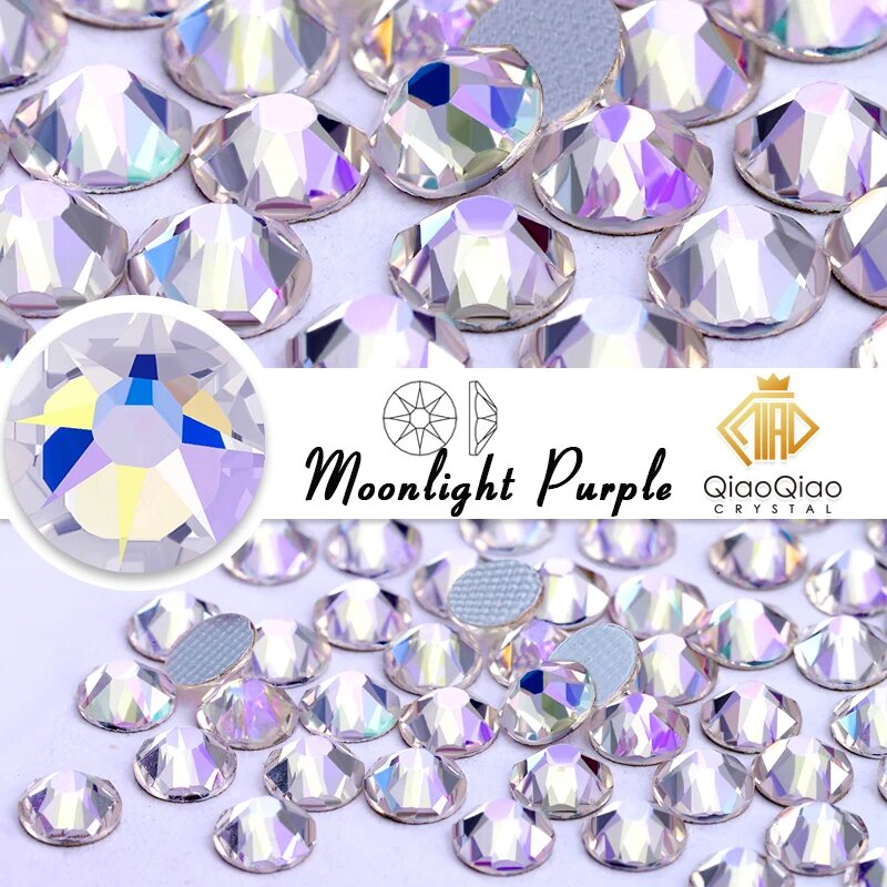 Стразы QIAO Moonlight Purple SS30 288шт, Crystal