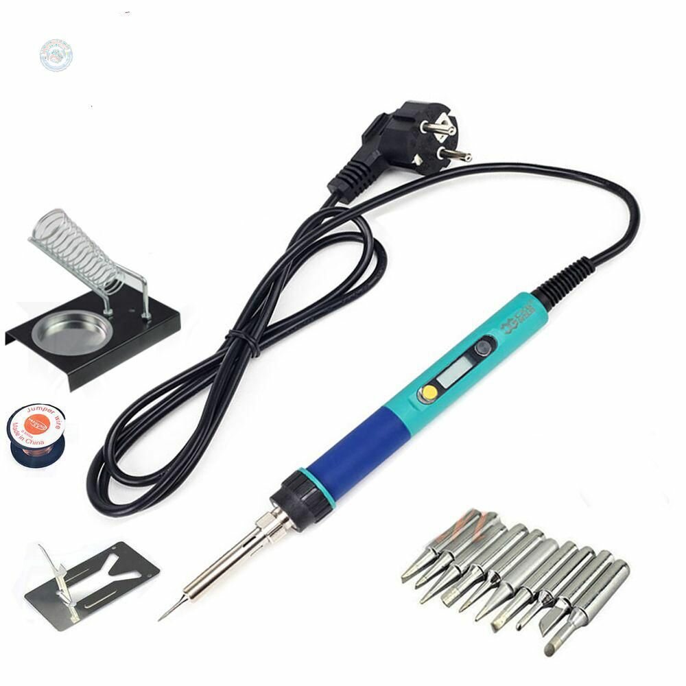 Набор для пайки CXG 936d, регулируемый электропаяльник с LED-дисплеем, быстрый нагрев до 450 C, комплект для ремонта электроники и радиодеталей