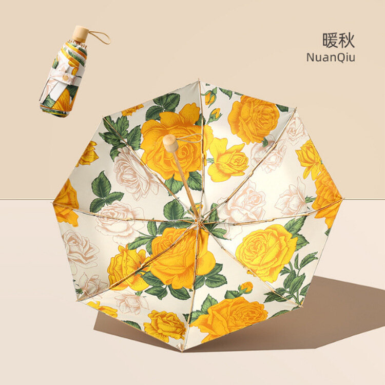 Зонт, двухслойный, виниловый, складной, с 8 косточками