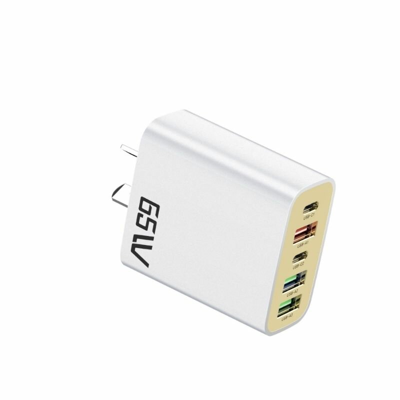 Блок быстрой зарядки 5V3A компактный настенный зарядник для путешествий, Белый - AU