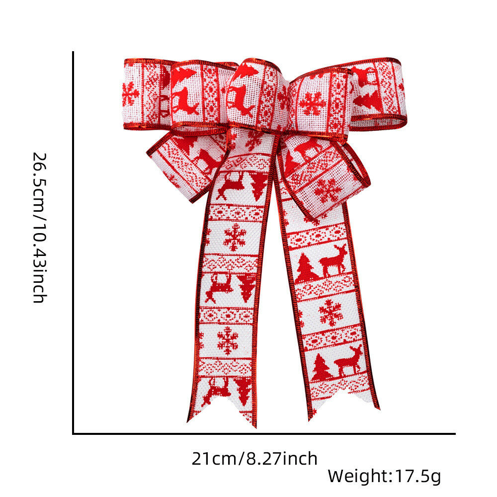 Красный бархатный новогодний шар с бантом для украшения елки, бело-красный, праздничный дизайн, декор для праздников