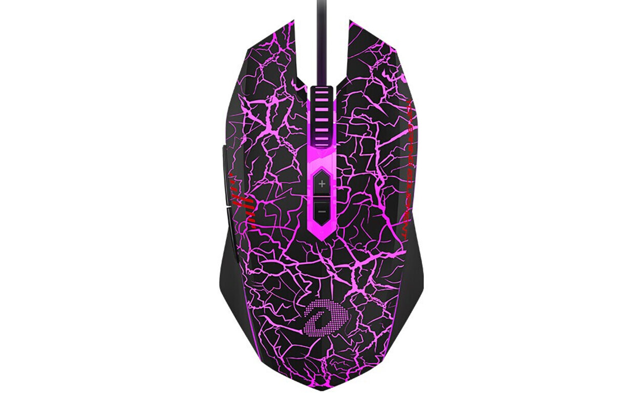 Игровая мышь Dareu EM915 проводная классическая Crackle Edition, черная, кастомная микросхема