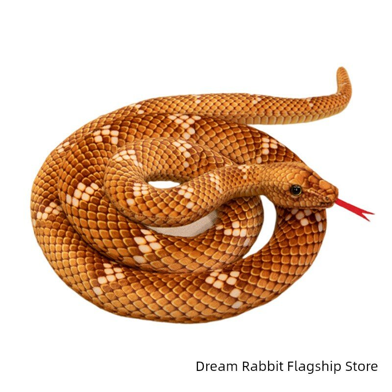 Игрушечная плюшевая модель крупного питона, реквизит для розыгрышей, подарок на день рождения для мальчиков Водяной