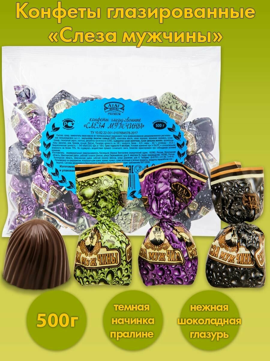 Конфеты Слеза мужчины, 0,5 кг A2175624