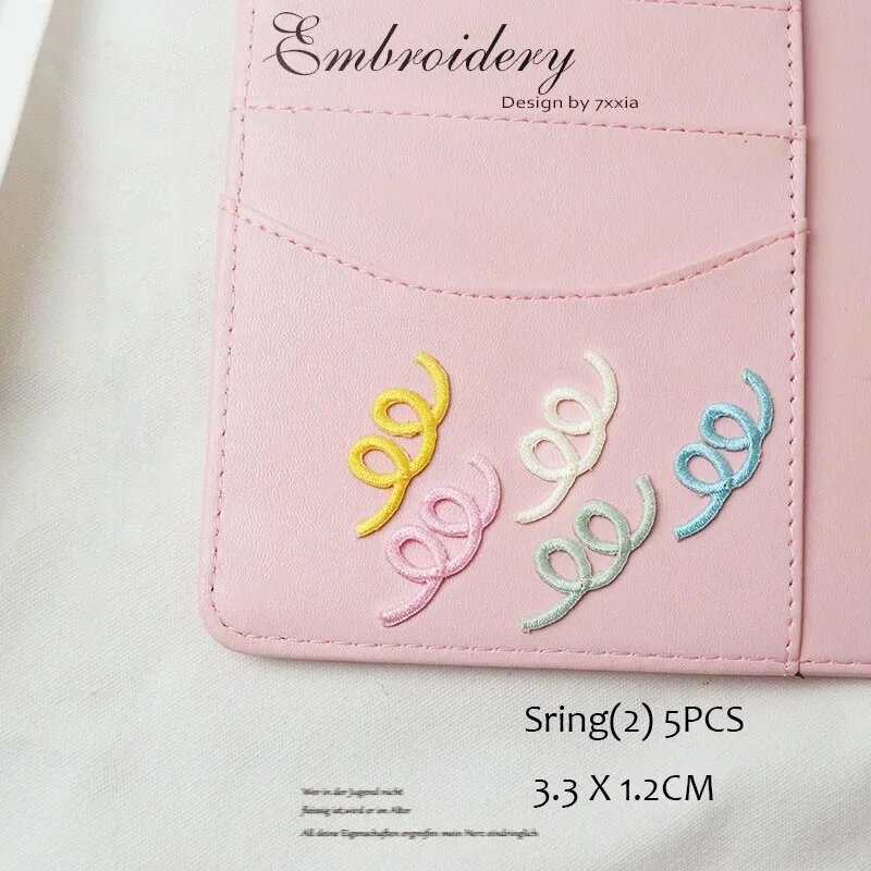 Вышитые нашивки Spring-2 5pcs