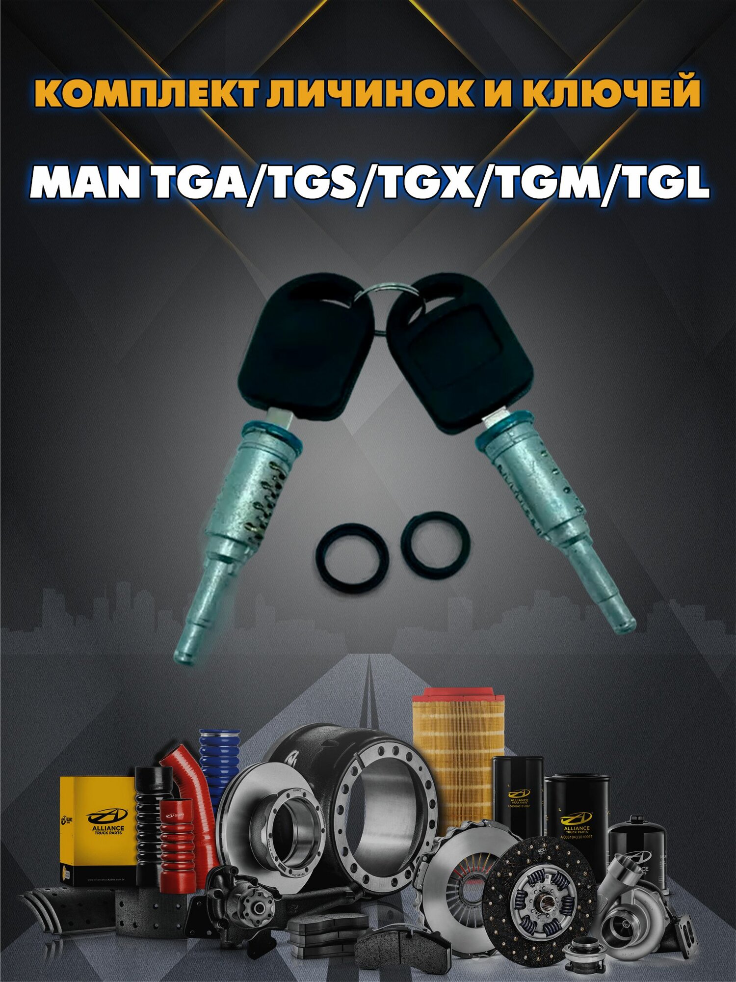 Комплект личинок и ключей MAN TGA/TGS/TGX/TGM/TGL