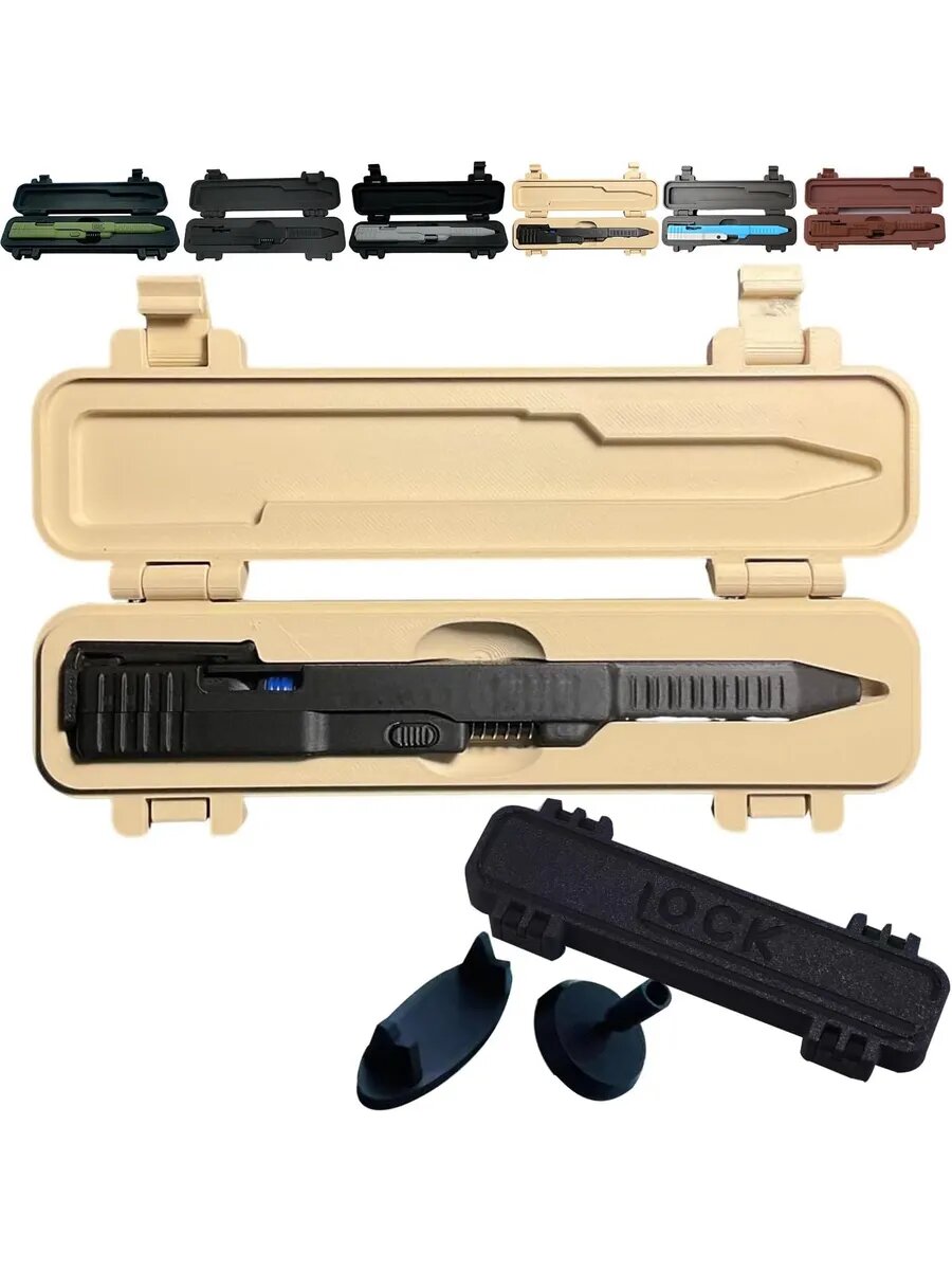 Тактическая шариковая ручка с выдвижным механизмом, многораз