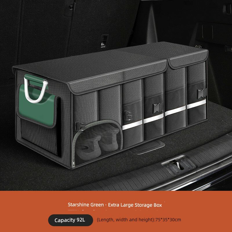 Старлайт Грин Экстра Лардж 92 л Организатор багажника с дном, хранение обуви, стираемый