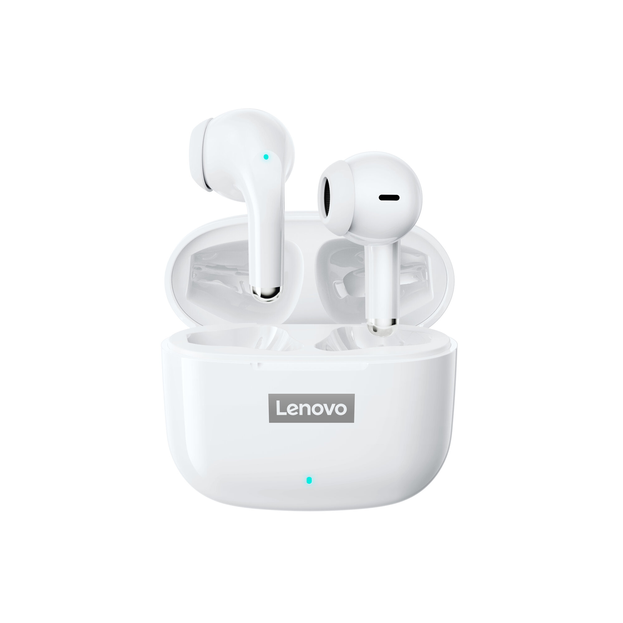Беспроводные наушники унисекс Lenovo LP40Pro Mini Portable, белые, совместим с Android/iOS/HarmonyOS