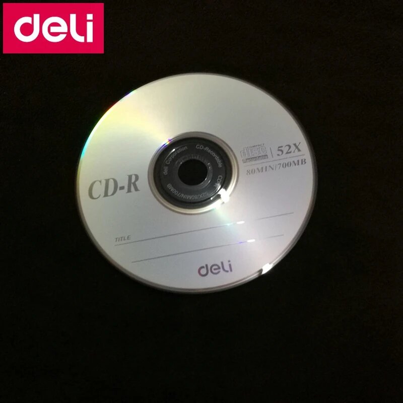 Deli 3725 CD-R диски черные 700 МБ 1PCS