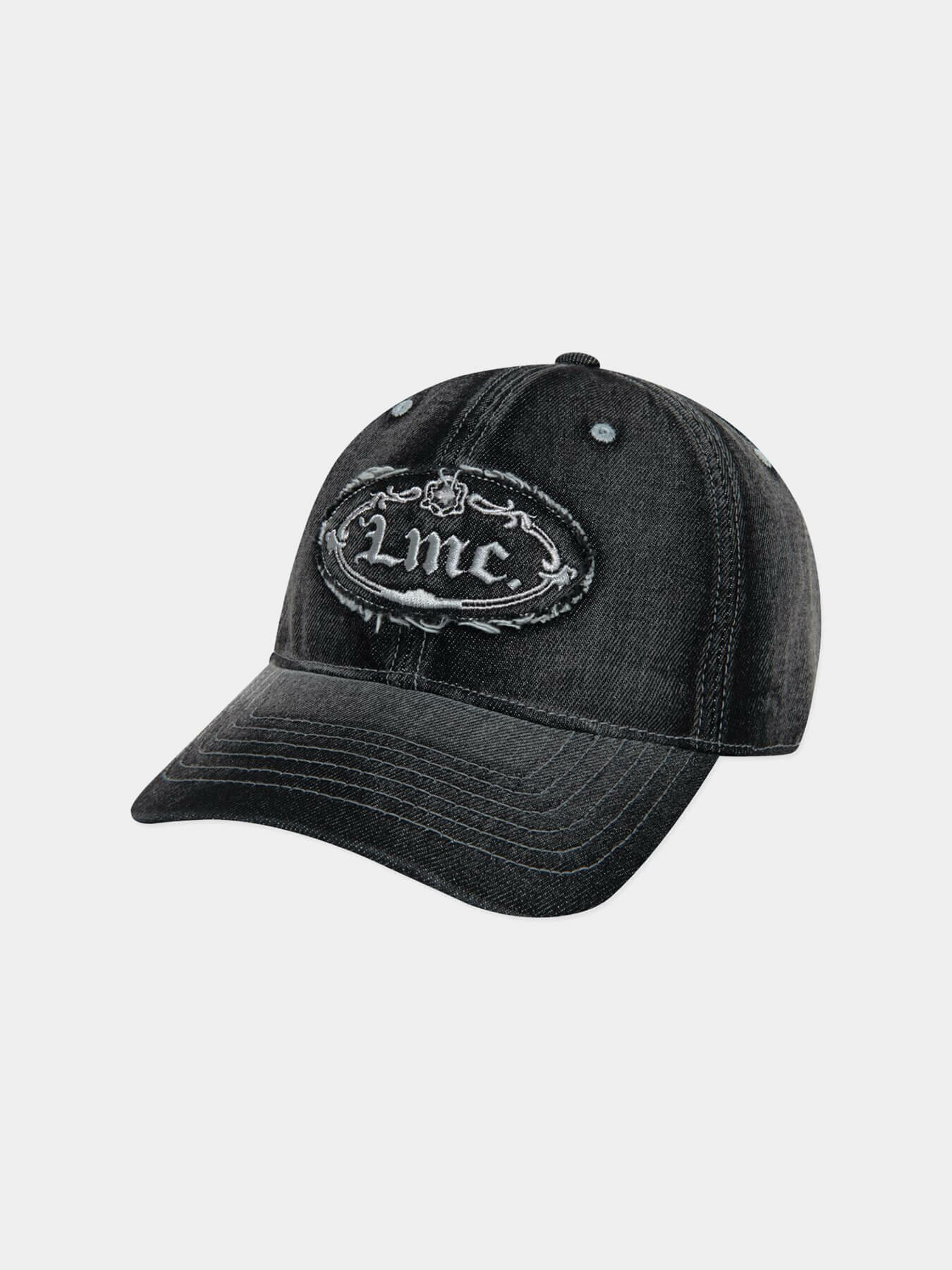 Кепка WASHED DENIM GOTHIC OVAL 6PANEL для мужчин